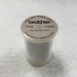 Brother 60wt Embroidery Bobbin Thread - White 1200yds - FREE Shipping ...